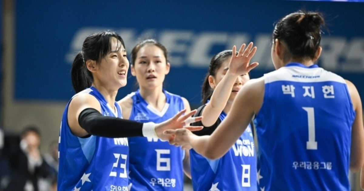 김단비 통산 318승, WKBL 최다승 단독 1위, 15점·14R, 박지현 32점, 2위 확정한 우리은행 신한은행 완파