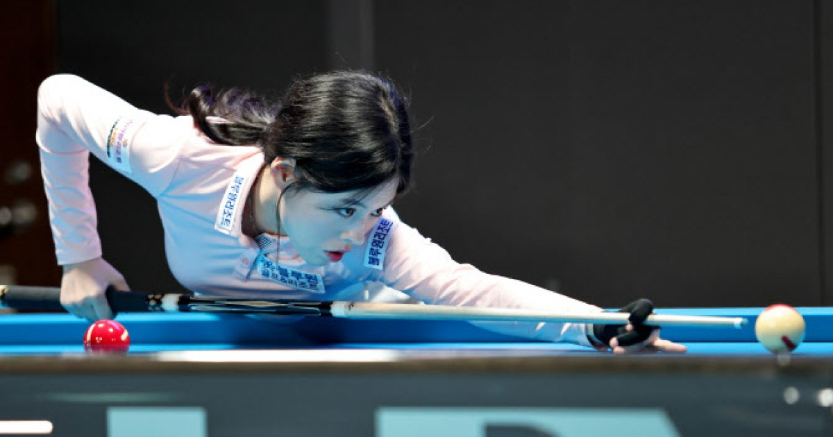 '미녀 당구선수' 서한솔, 랭킹 1위 사카이도 잡았다...LPBA 4강 진출