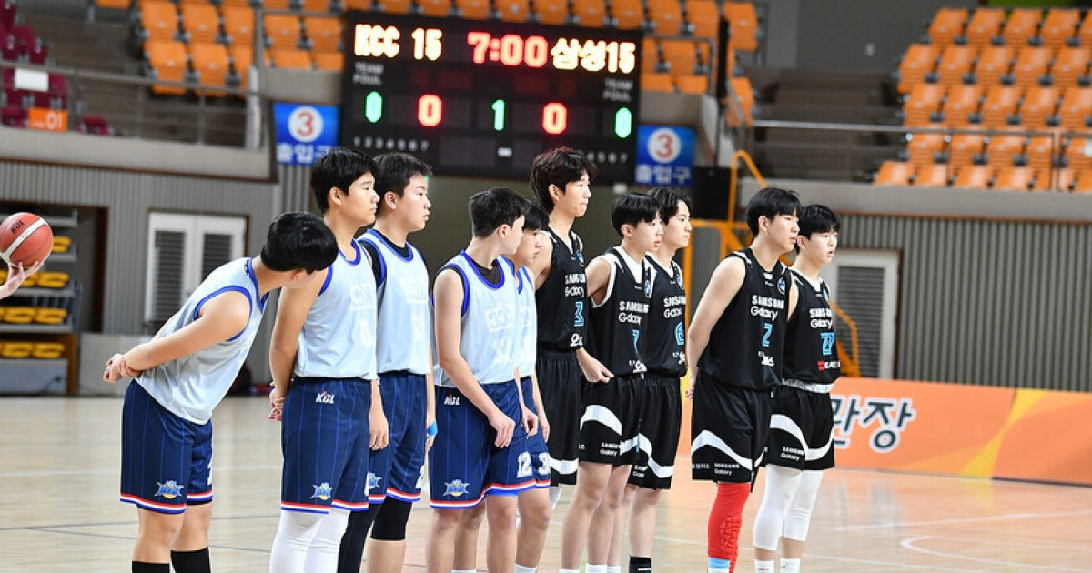 [JB화보] 2024 KBL 주말리그, U15 삼성과 KCC 4강 경기 화보 (삼성 35-27 KCC)
