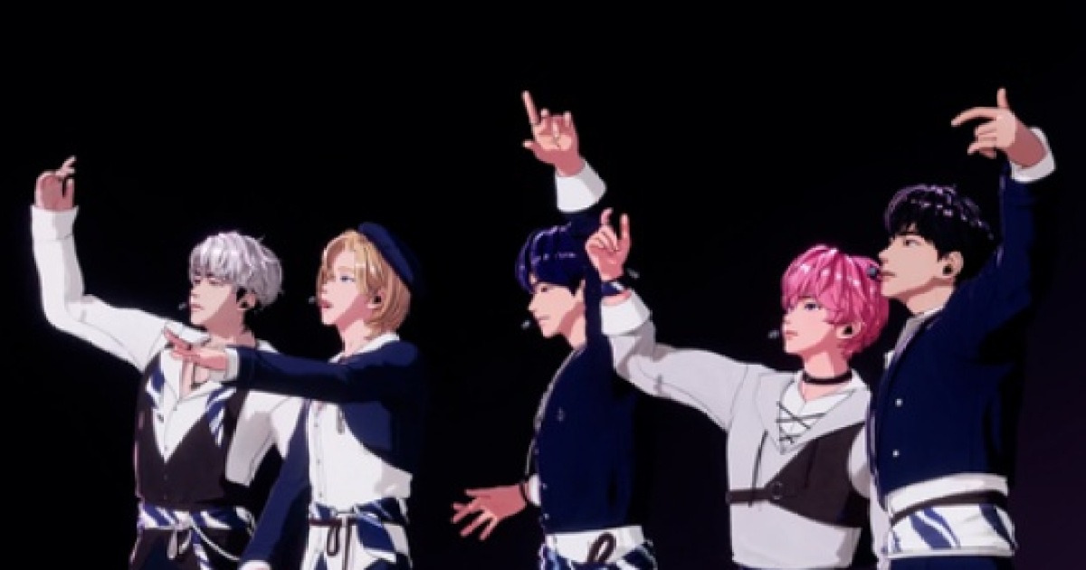Virtual idol group PLAVE hold showcase to celebrate the release of ...
