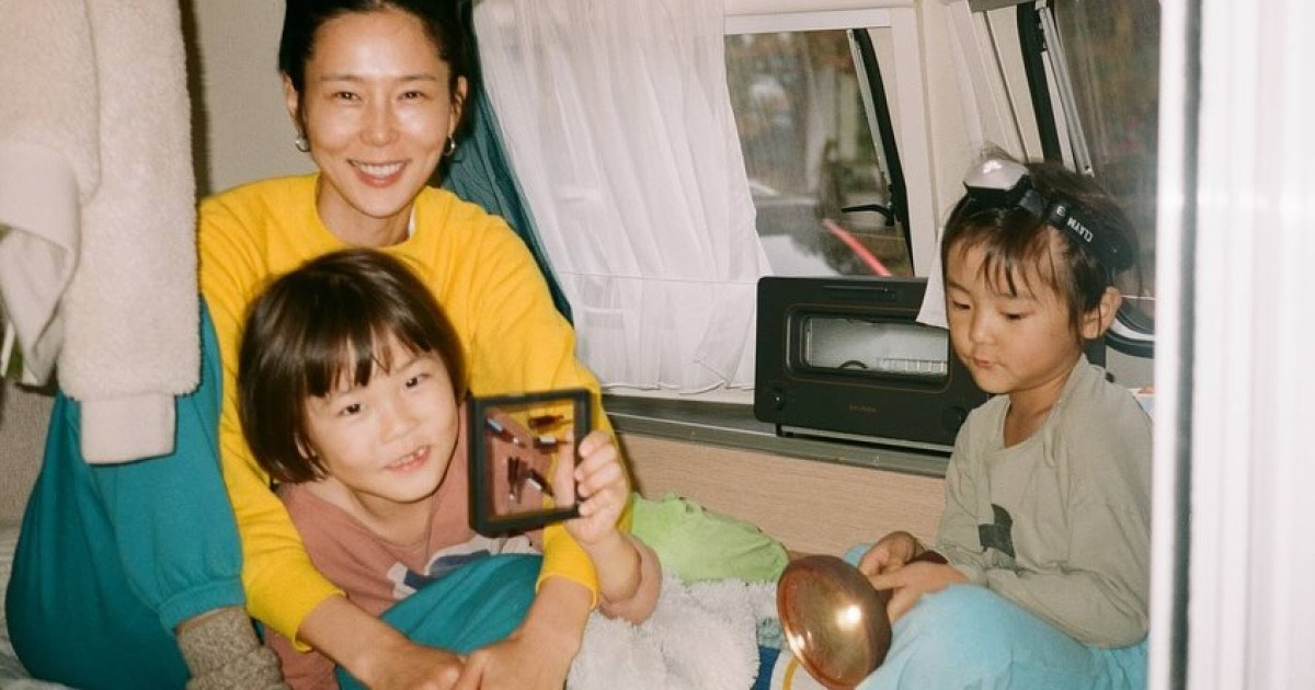 마이큐♥ 김나영 子 신우·이준과 훈훈 일상…붕어빵 미모 자랑
