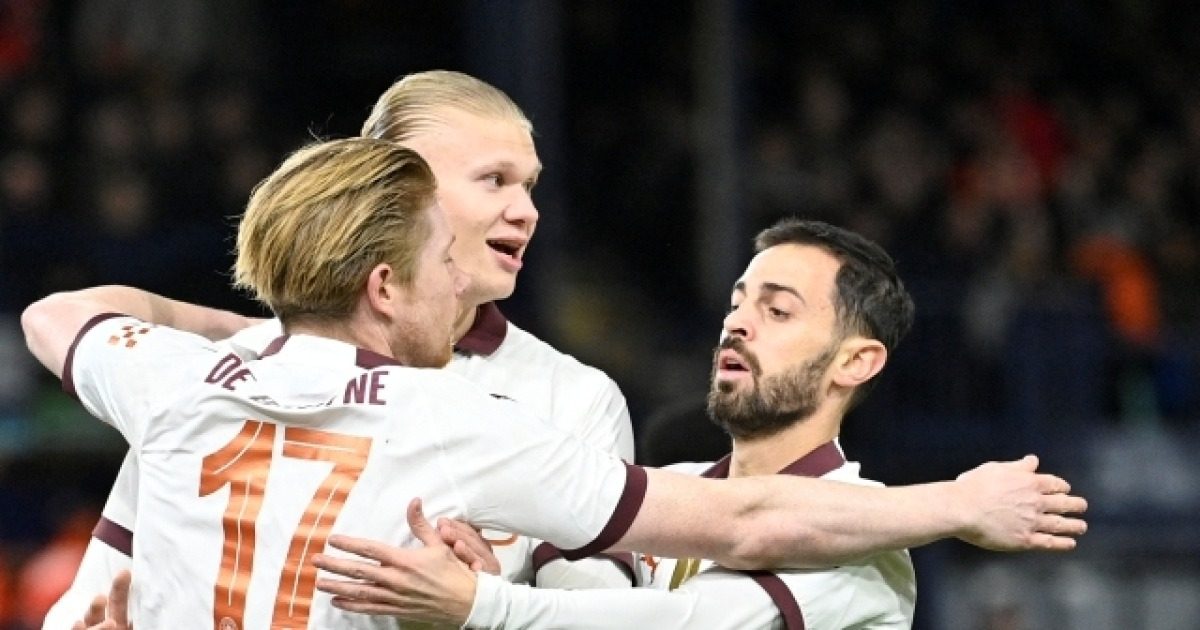 무자비한 맨시티, 홀란드 5골+KDB 4도움 폭발...루턴 타운 6대2 압살+FA컵 8강 진출