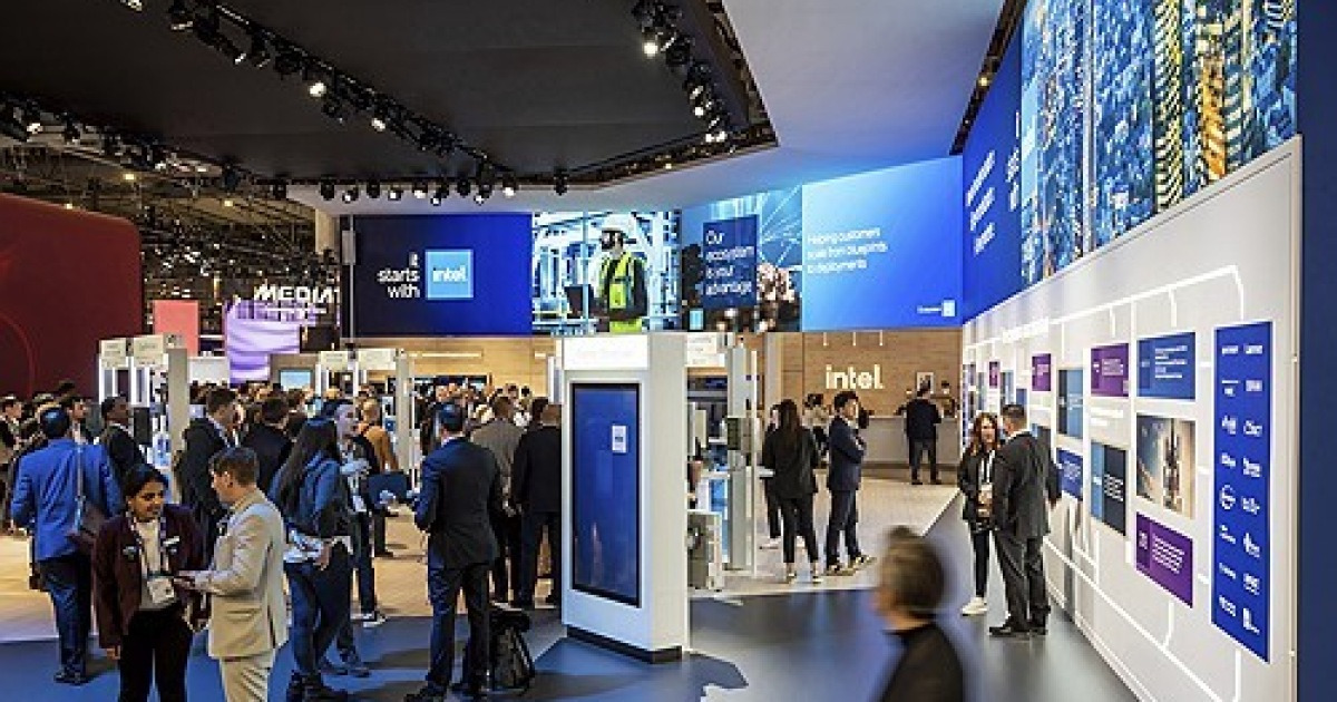 Intel at Mobile World Congress in Barcelona, Spain