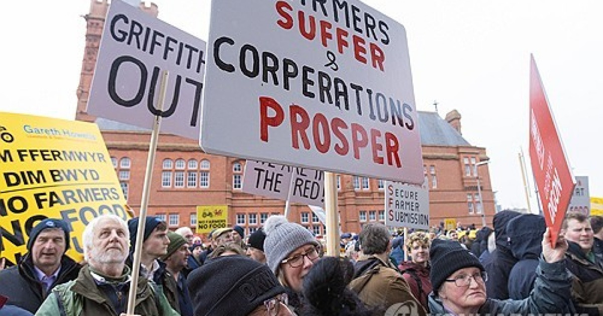 BRITAIN WALES FARMERS PROTEST