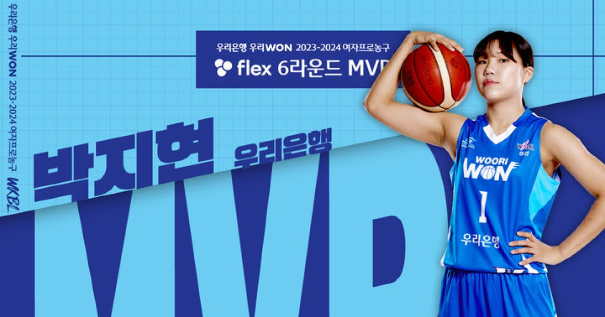 여자농구 우리은행 박지현, 만장일치로 6R MVP