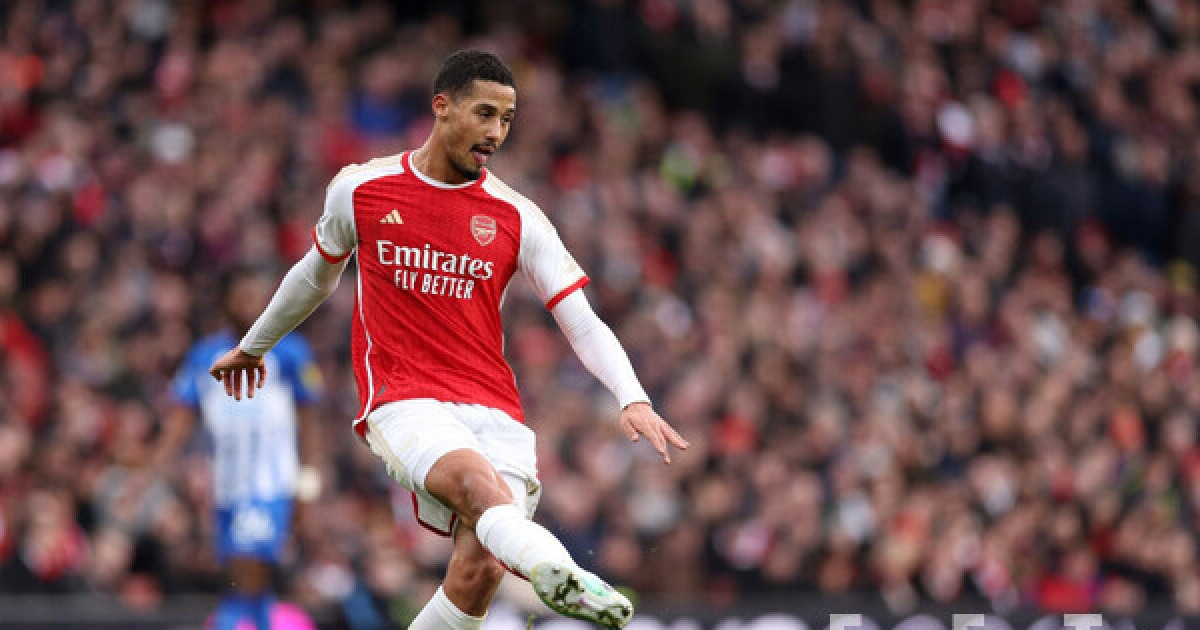 '169vs142' 혼자서 11명 압살한 아스널 CB, '97%' 성공률도 미쳤네