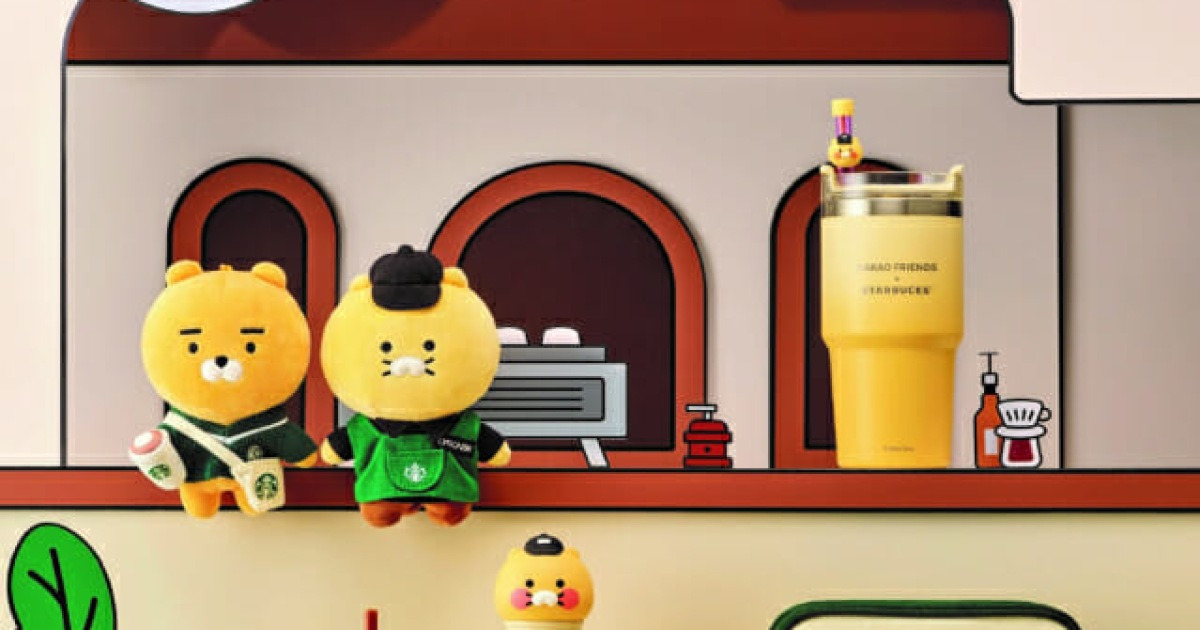 스타벅스-카카오, '라이언&춘식이' 상품 판매