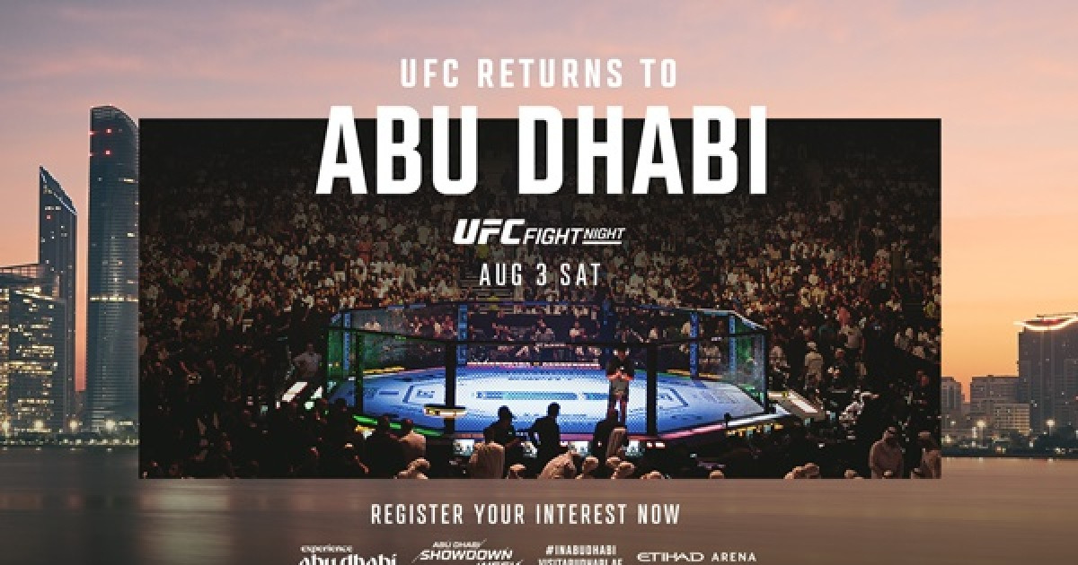 UFC, 오는 8월 UAE 아부다비 대회 개최...1년 사이 두 번째