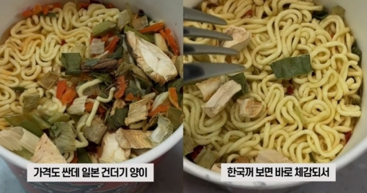신라면 일본에선 건더기 더 많아 한국서 논란된 영상