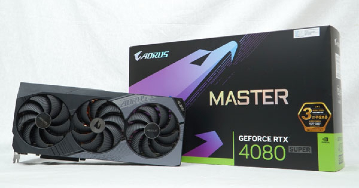 4K 게임 대비, 기가바이트 어로스 지포스 RTX 4080 Super Master 제이씨현 | 보드나라/케이벤치