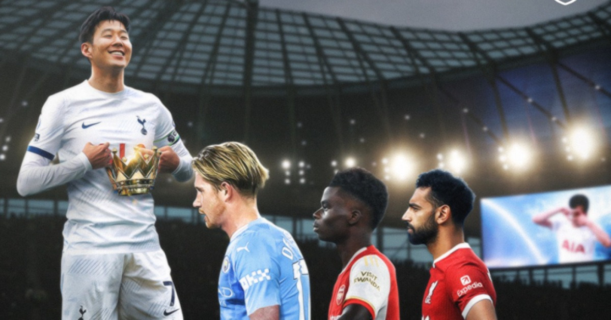 손흥민 앞에 무릎 꿇은 KDB·사카·살라흐, EPL 우승팀은 쏘니 손에