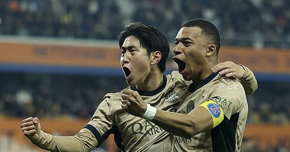 '3G 연속 선발' 이강인, 리그 2호골 쐈다!…몽펠리에전 70분 활약→PSG 6-2 대승