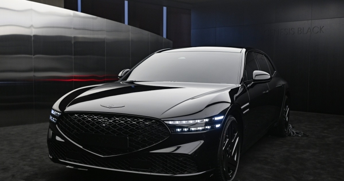 '완벽한 블랙' 제네시스 G90 블랙…고급감 극대화