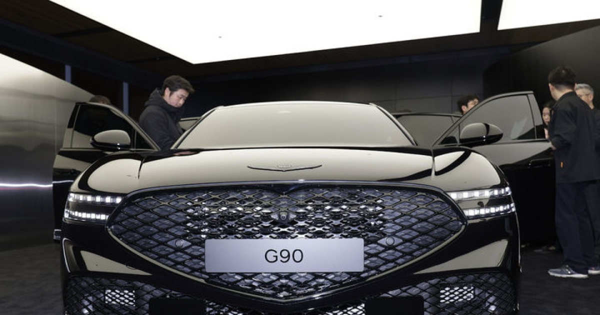 제네시스 G90 블랙 공개