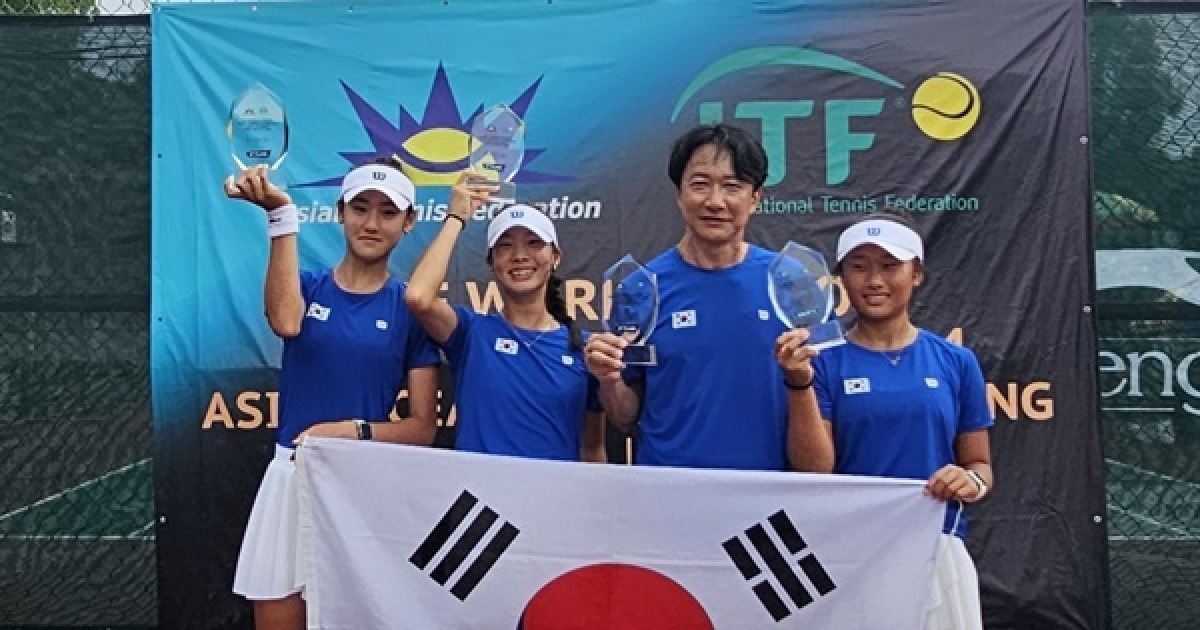 U-14 여자 테니스 대표팀, ITF 월드주니어대회 지역예선 우승…본선 진출