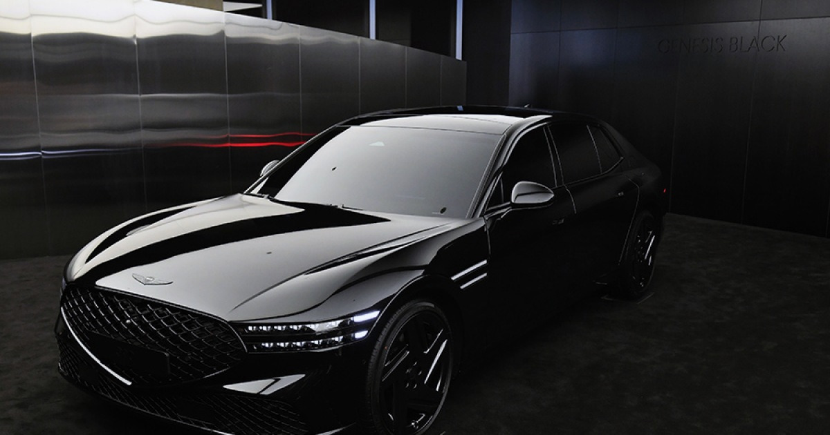 제네시스, ‘검은색’의 매력을 담아낸 ‘G90 블랙’ 공개