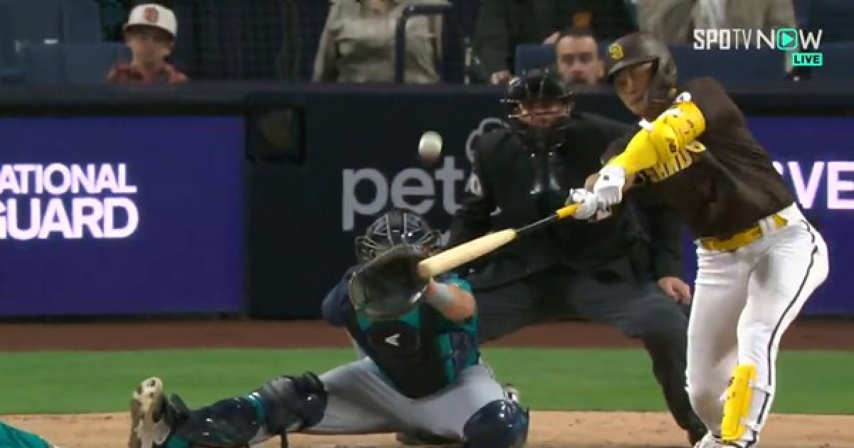 160km 싱커 고르고 142km 슬라이더 통타… 김하성의 고품격 야구[스한 스틸컷]