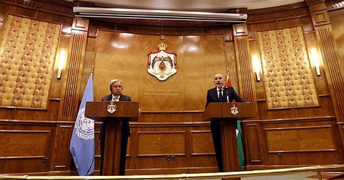 JORDAN-AMMAN-FM-GUTERRES-PRESS CONFERENCE