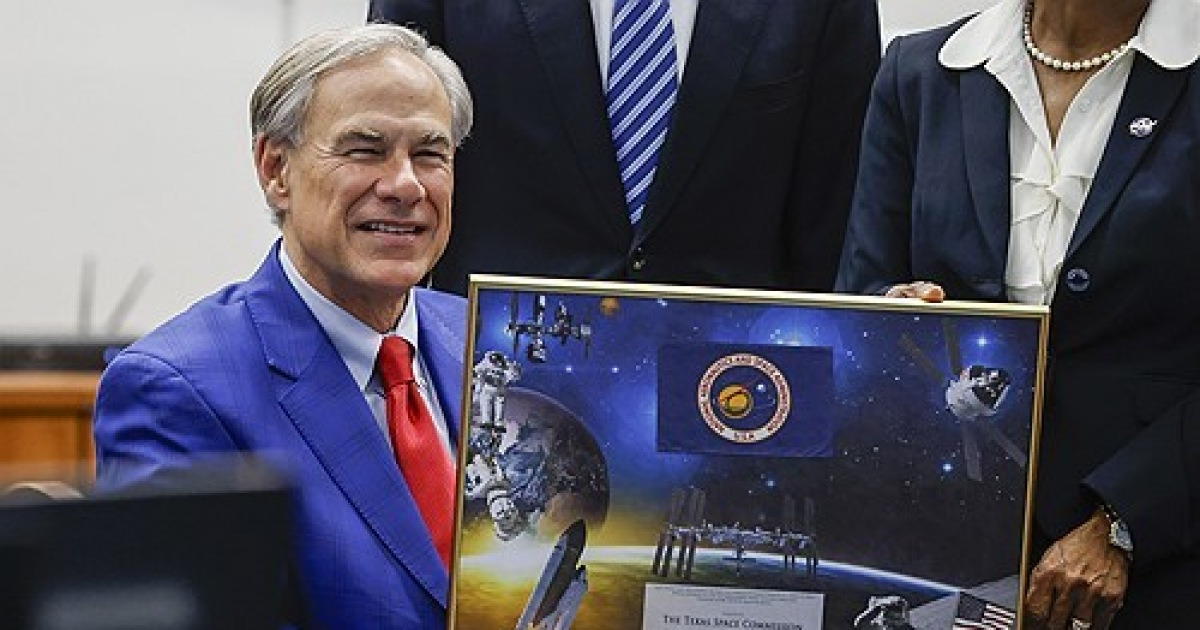 USA NASA ABBOTT VISIT