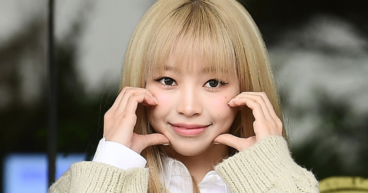 [TD포토] 유니스 나나 '금발 하트'