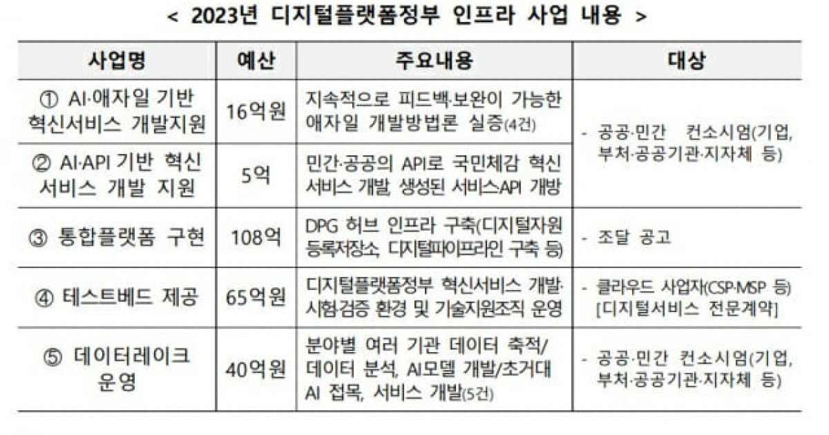 "국민체감 AI기반 DPG 혁신서비스 개발"···올 234억 투입