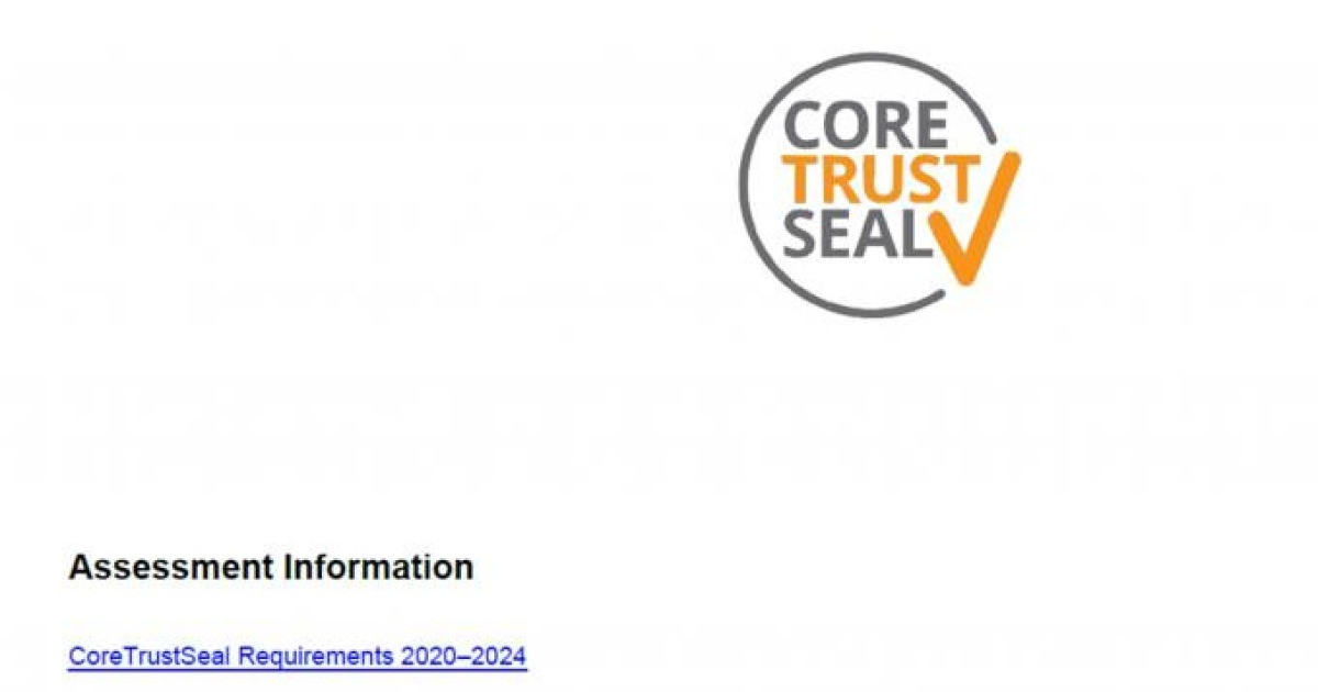 KISTI '연구데이터 리포지터리 신뢰성 Core Trust Seal(CTS)’ 인증