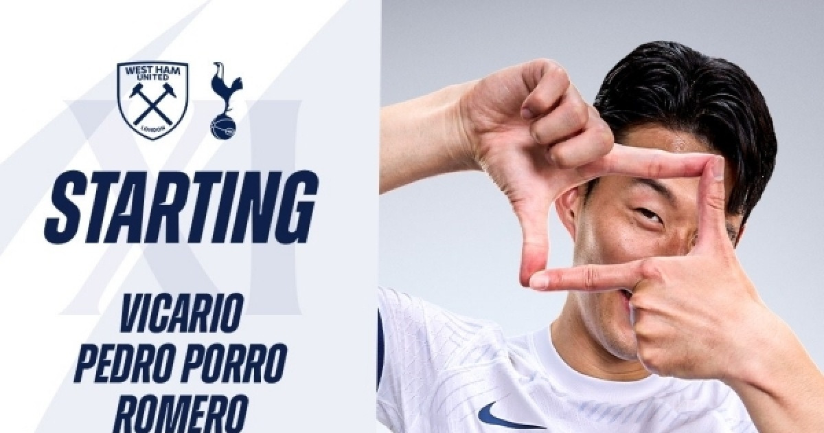 ‘쏘니’ 건재한 토트넘, ‘런던 더비’ 웨스트햄 원정서 다시 4위 노린다…31R 선발 명단 발표 [EPL]