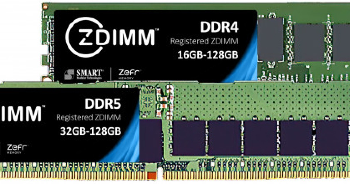 SMART Modular Technologies Introduces Zefr ZDIMM Memory Modules with Ultra-High Reliability for ...