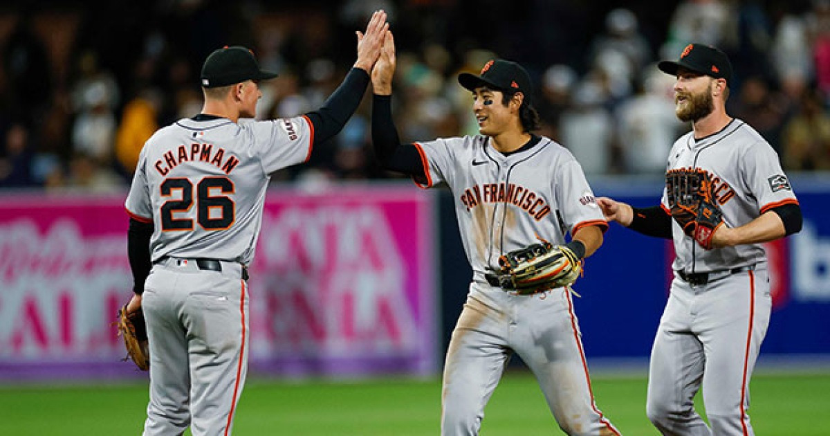 SF 동료 채프먼, 이정후에게 극찬