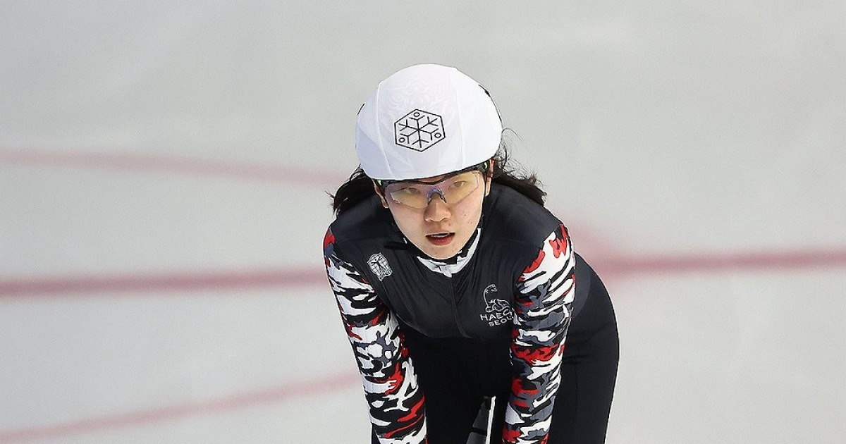 1500m 1위 차지한 심석희
