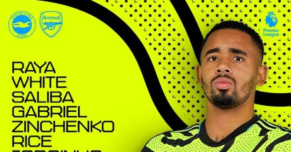 ‘선두 탈환 정조준’ 아스널, EPL 32R 브라이턴 원정 선발 명단 공개