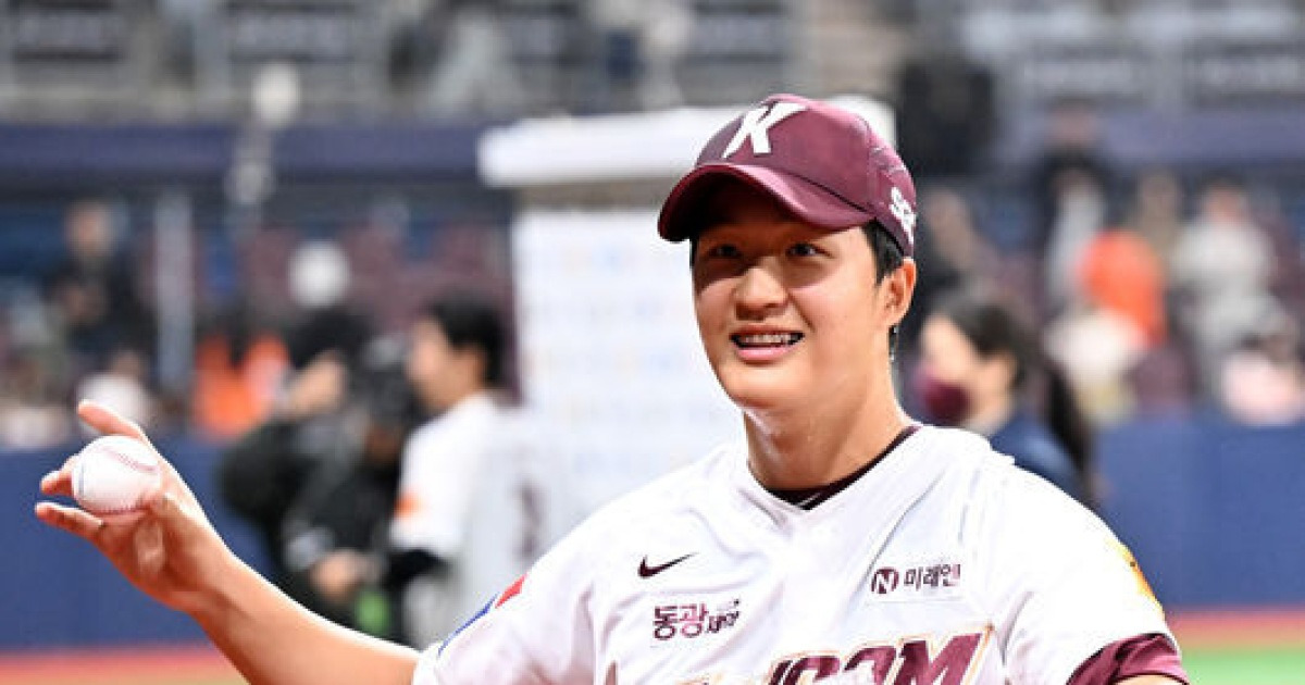 ‘최원태 트레이드’ 받아온 1R 지명권, '직구 평균 148km' 그 신인이 데뷔 첫 승을 따내다