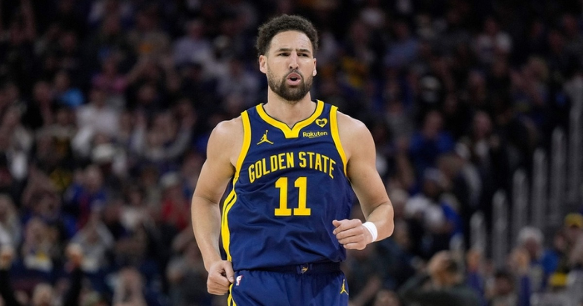 커리가 없어도 문제없는 GSW, ‘32점’ 톰프슨 앞세워 유타에 승리···PIT 진출 확정!