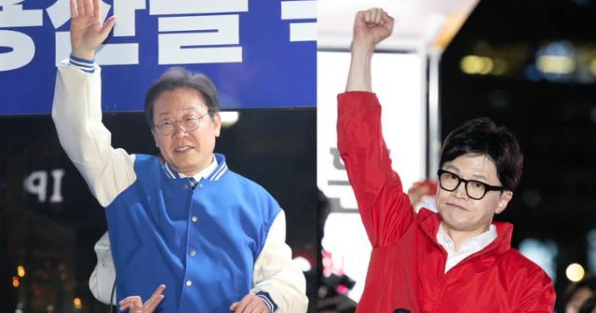 [속보] 방송3사 출구조사 "민주 178~196, 국민의힘 87~105석"