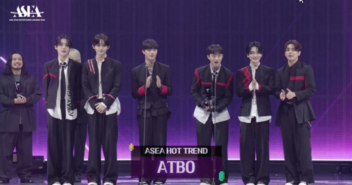 ATBO, 크리피 너츠와 핫트렌드상 “곧 데뷔 2주년, 팬들 덕분에 성장”[ASEA 2024]