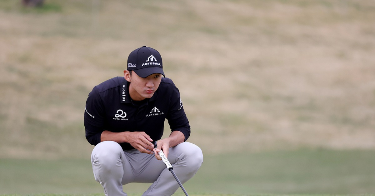 윤상필, KPGA 개막전 '프로미 오픈' 첫 날 61타 코스레코드로 선두