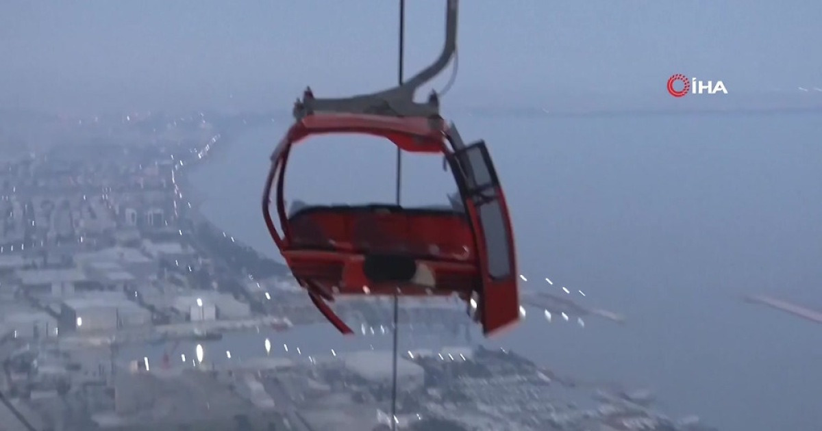 튀르키예 케이블카 사고로 1명 사망..."180여 명 공중에 고립"