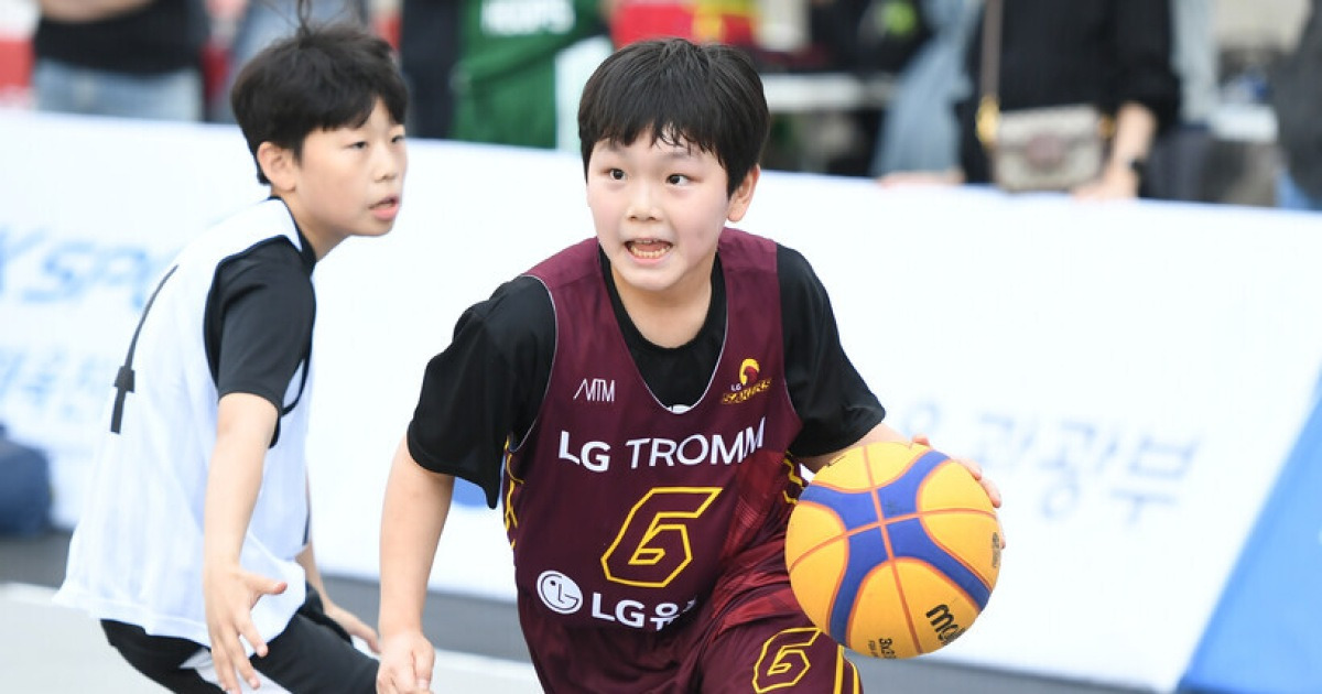 [JB포토] 2024 KBA 3x3 코리아투어 서울대회, 초등부 LG세이커스 '세이커스 돌파'