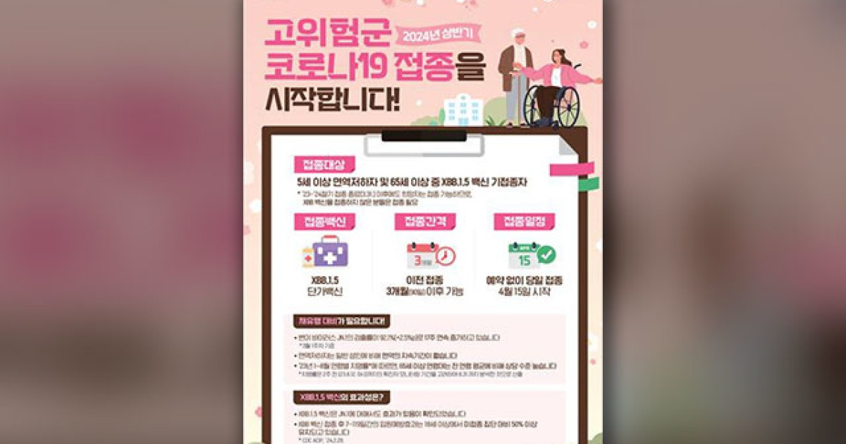 오늘부터 코로나19 추가 접종 시작 면역저하자·고령층 대상