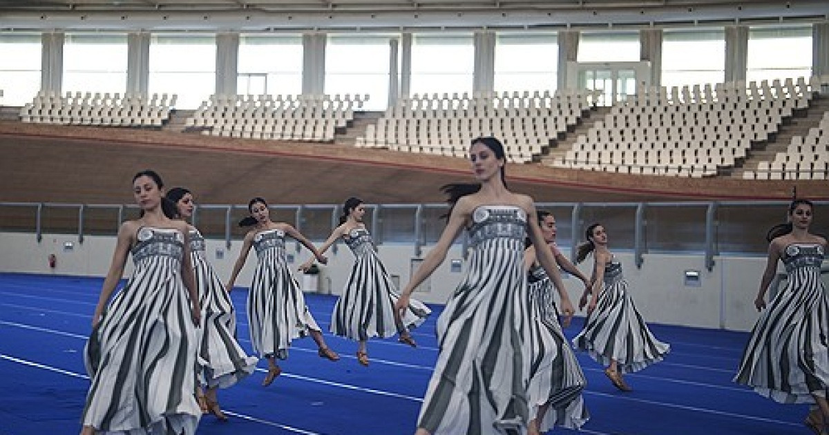 Greece Torch Lighting Performers