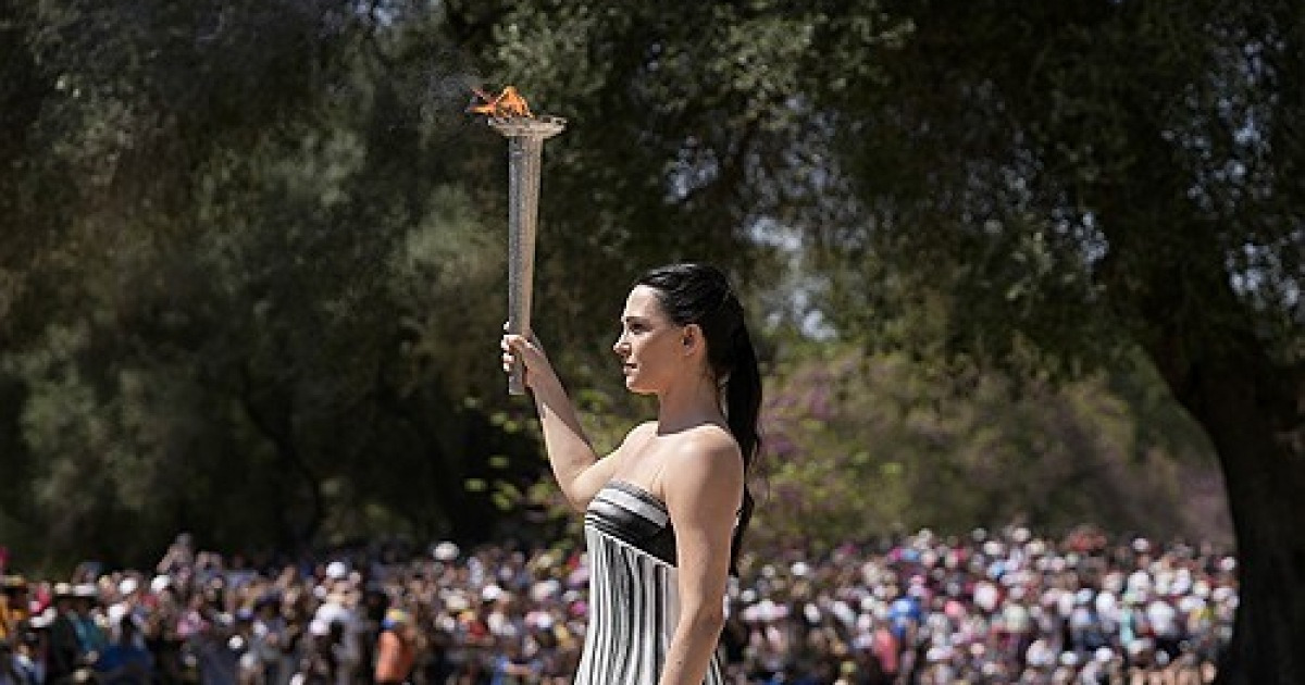 Greece Olympics Paris Flame Lighting