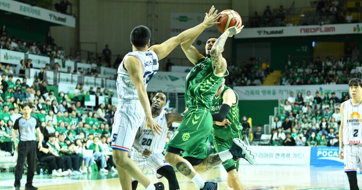 KCC에 78.8% 확률 내준 DB, 뼈아팠던 알바노·강상재의 동반 부진