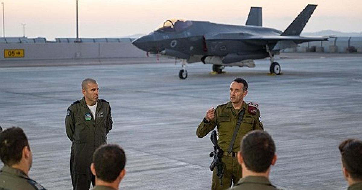 ISRAEL-NEVATIM AIR FORCE BASE-IDF-CHIEF OF STAFF-VISIT
