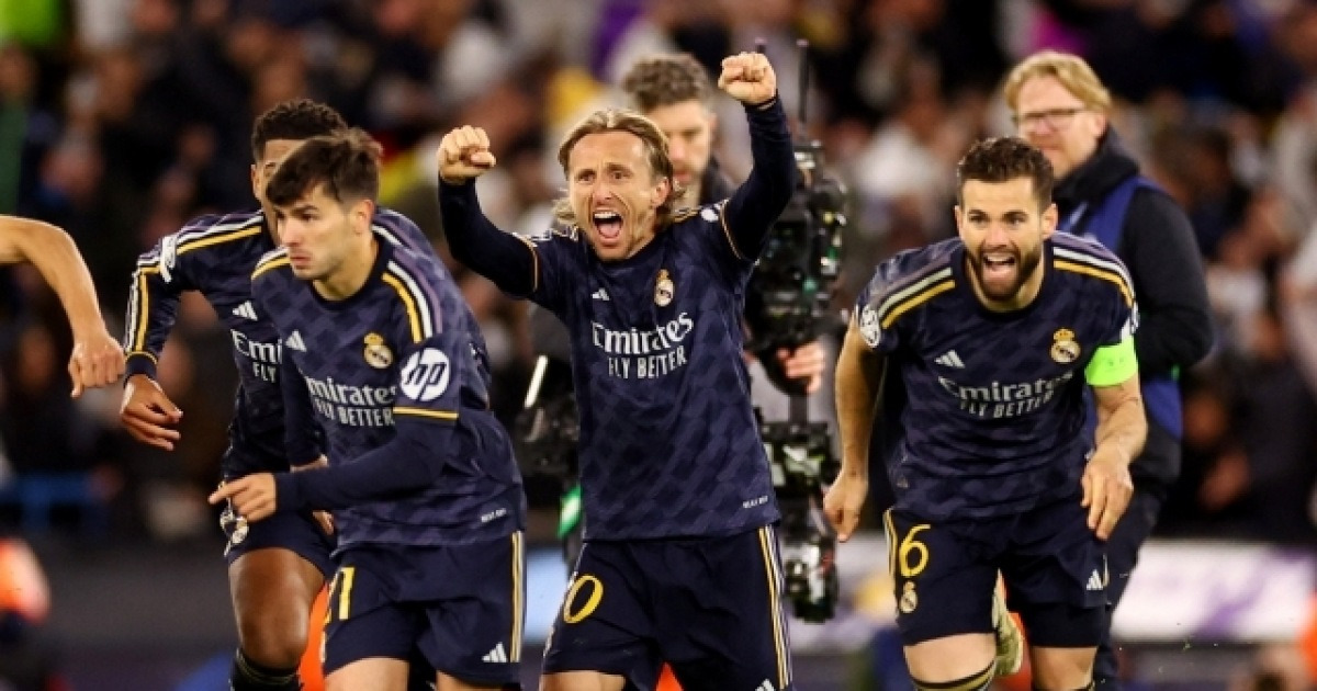 레알, 승부차기 끝에 맨시티 잡고 UCL 4강행..‘김민재 교체’ 뮌헨, 아스널 꺾고 준결승행 (종합)