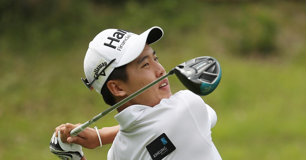 발달장애 골퍼 이승민, KPGA투어 '톱10' 도전장…파운더스컵 2R 공동 11위