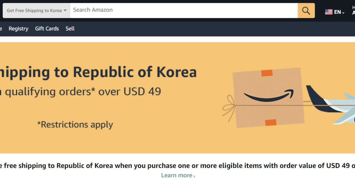 Amazon unveils free shipping offer for Korean users