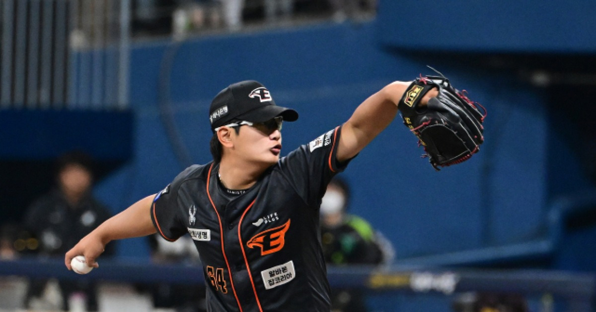 “구속도 잘 나오고 제구도 잘 됐는데” 한화 김서현의 팔이 다시 내려간다…150km도 안 나올 줄이야[MD창원]
