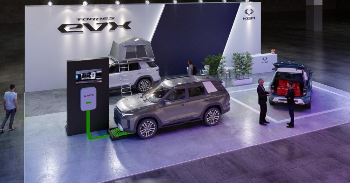 KG모빌리티, 세계 전기차 전시회 'EVS 37' 참가