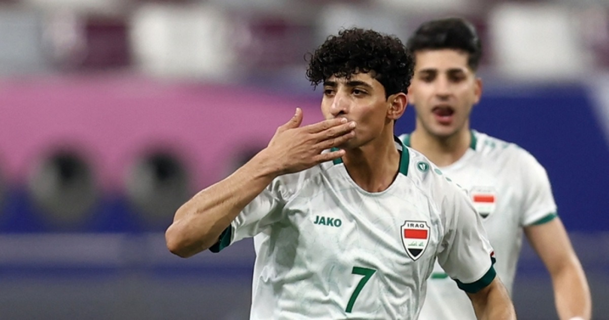 ‘가슴으로 결승골’ 이라크, 디펜딩 챔프 사우디 2-1 격파! ‘조 1위 8강행’ [U-23 아시안컵]