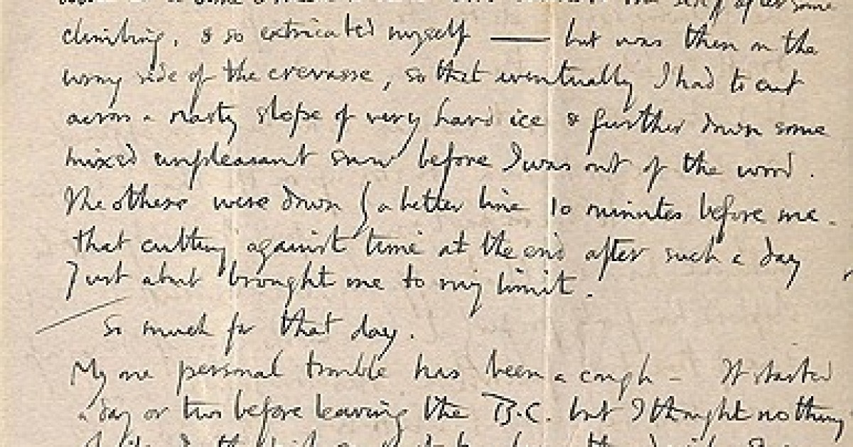 Britain Everest Mallory Letters